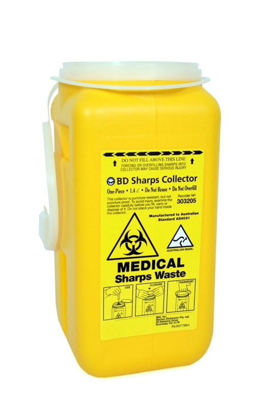 Sharps Container 1.4L - Diabetes Christchurch – Online Shop