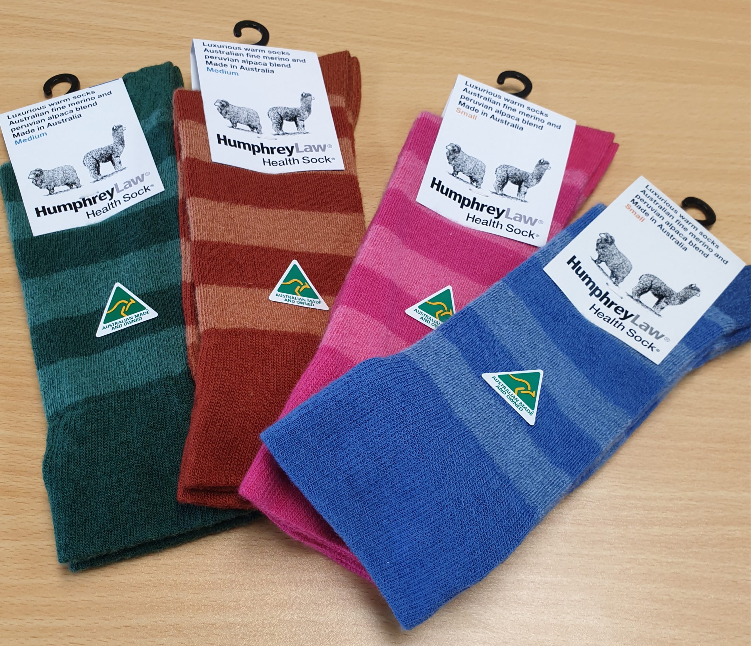 Humphrey Law Health Socks alpaca blend stripe - Diabetes Christchurch ...