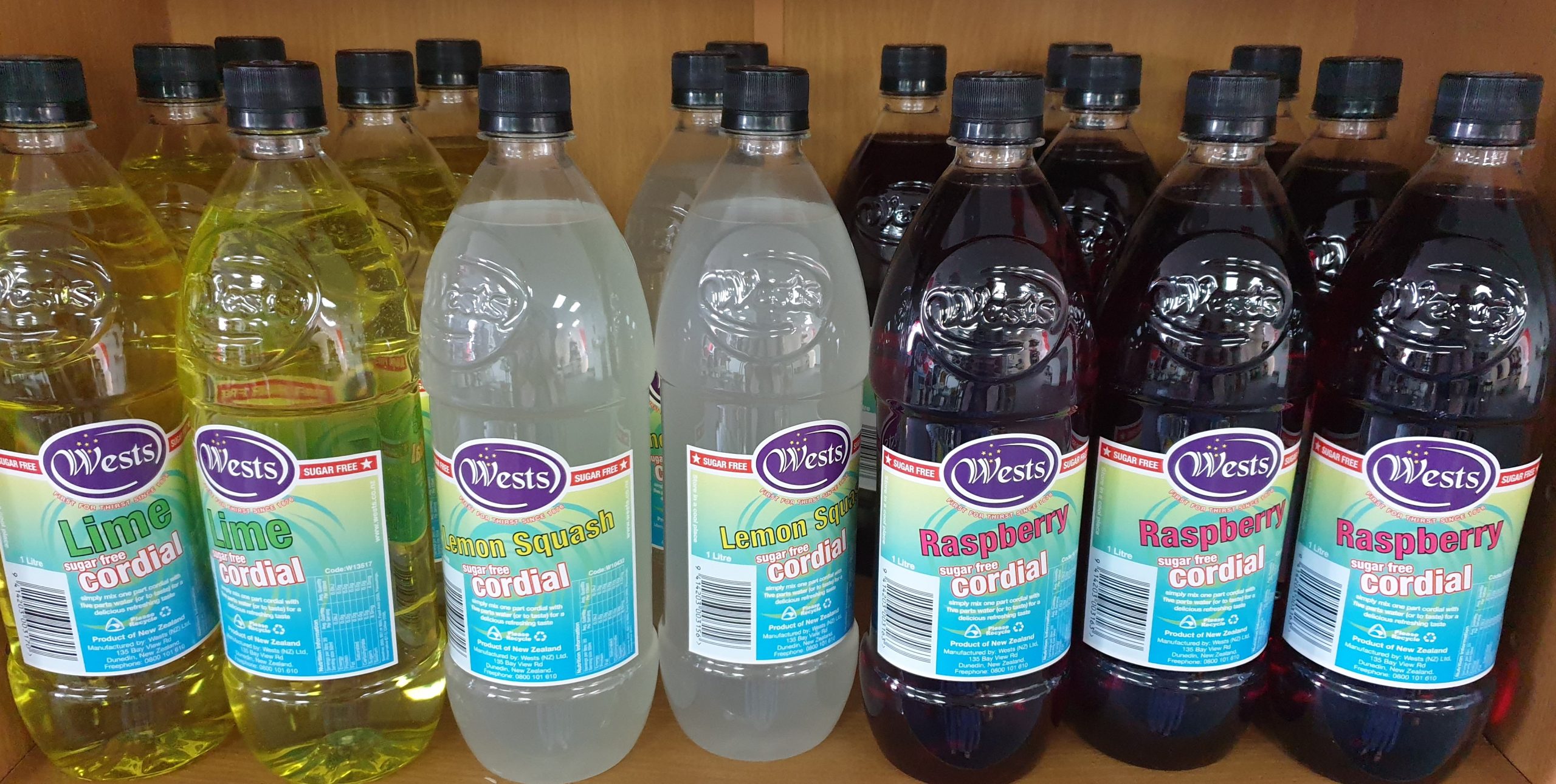 Wests 1 litre sugar free cordial - Diabetes Christchurch – Online Shop